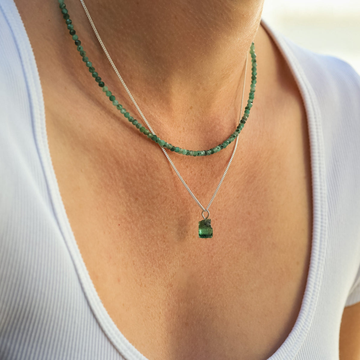 Edelsteen kralen ketting – Monos edelstenen sieraden